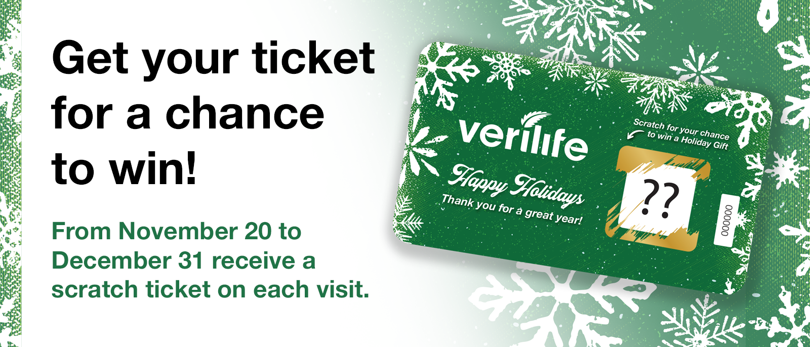 Happy Holidaze Sweepstakes | Verilife